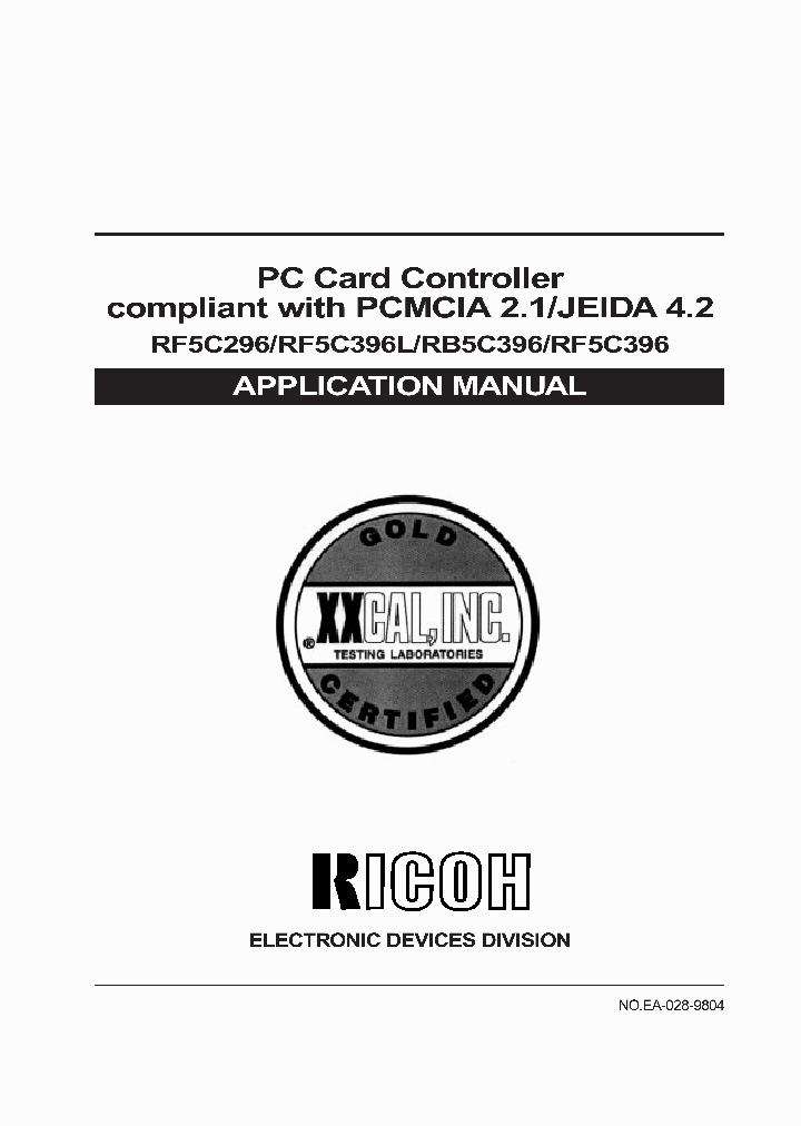 RF5C396L_1019289.PDF Datasheet Download --- IC-ON-LINE