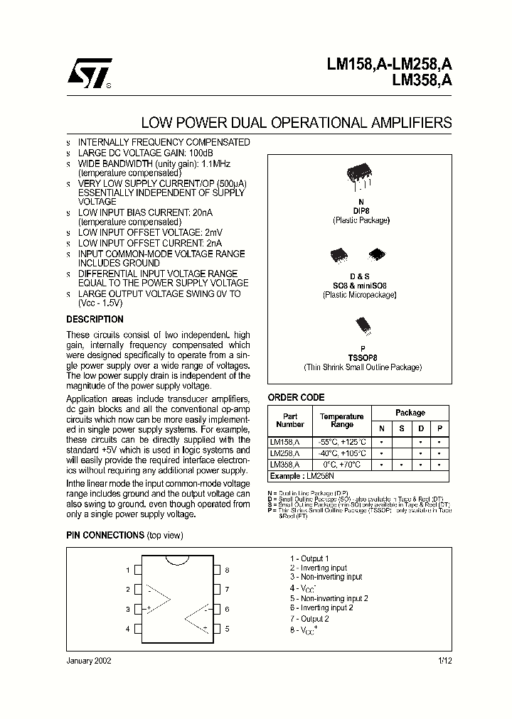 LM358AD_1638594.PDF Datasheet Download --- IC-ON-LINE