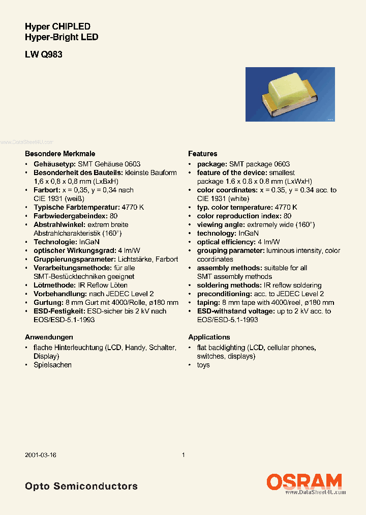LWQ983_1641634.PDF Datasheet Download --- IC-ON-LINE