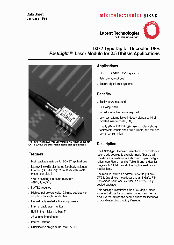 D372_1110771.PDF Datasheet Download --- IC-ON-LINE