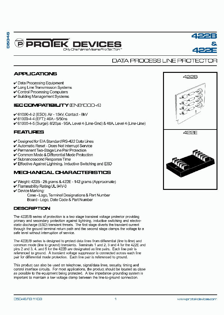 422B_1119139.PDF Datasheet Download --- IC-ON-LINE