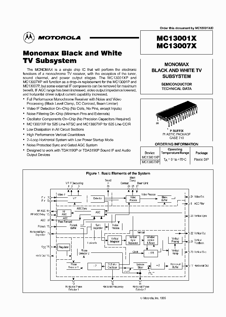 MC13001X_1395001.PDF Datasheet Download --- IC-ON-LINE