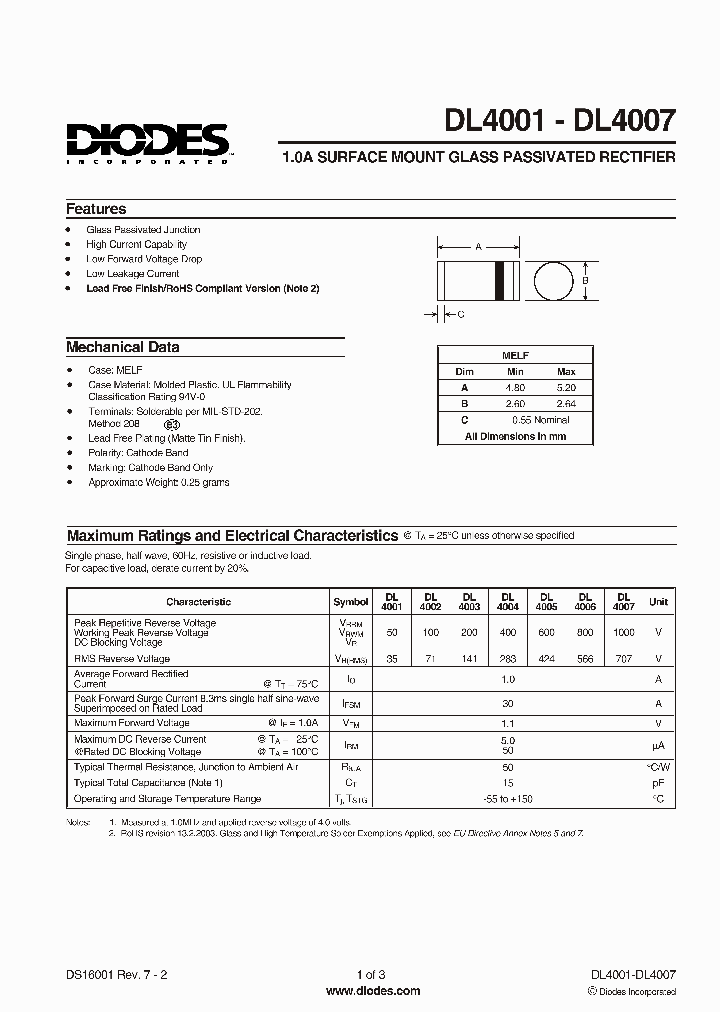 DL4003-13-F_1416657.PDF Datasheet Download --- IC-ON-LINE