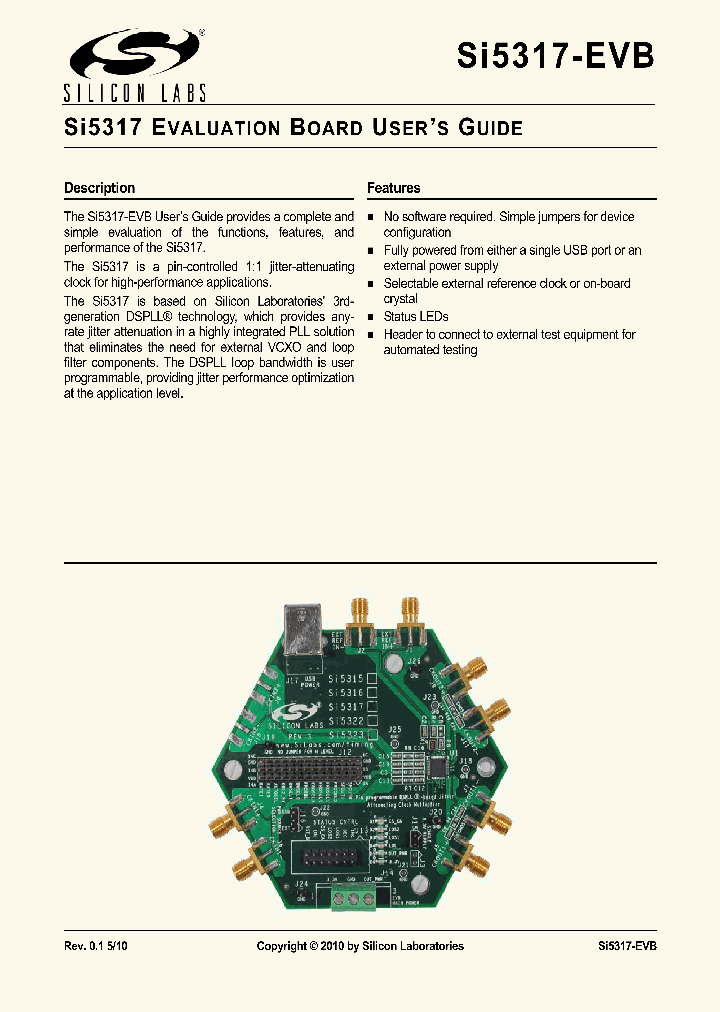SI5317-EVB_1748362.PDF Datasheet Download --- IC-ON-LINE