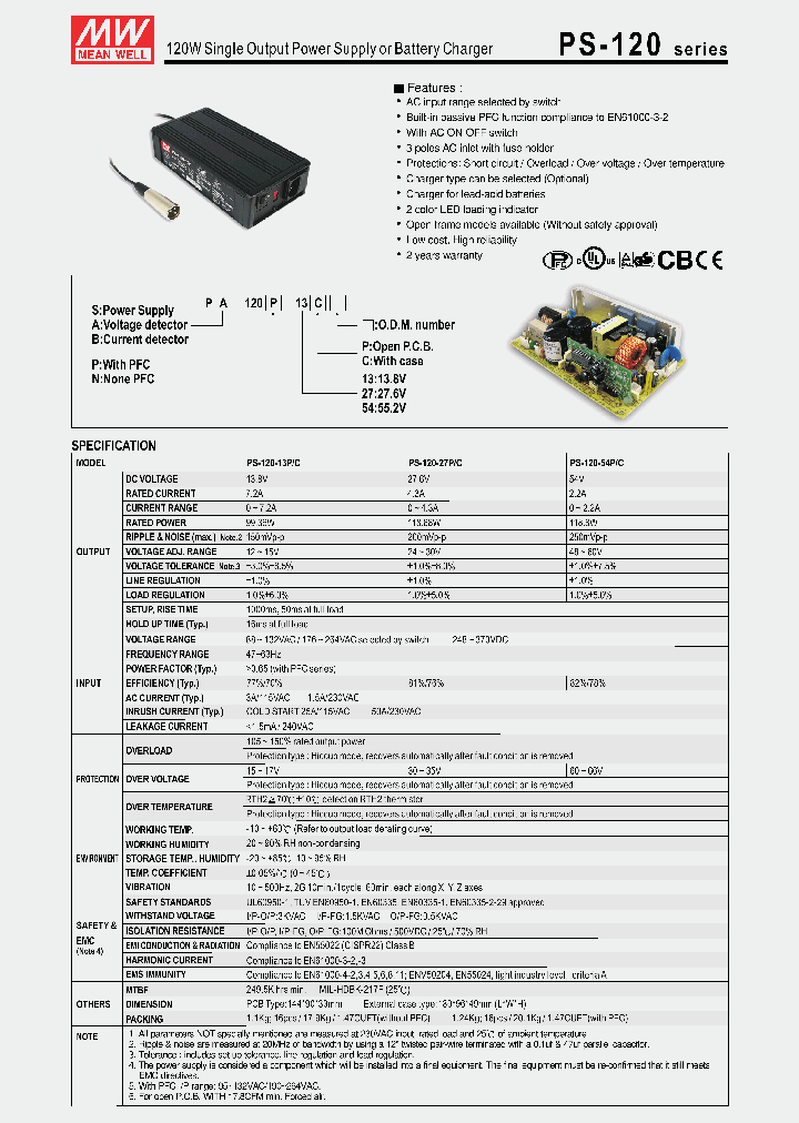 PS-120-54P-C_1797461.PDF Datasheet Download --- IC-ON-LINE