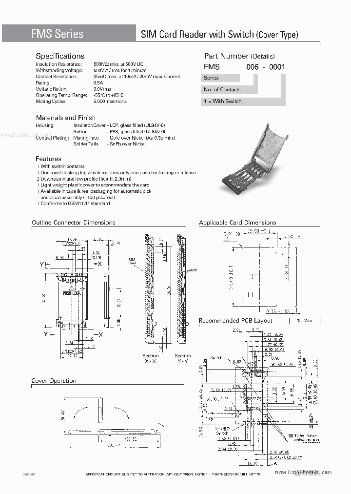FMS006-0001_1856648.PDF Datasheet Download --- IC-ON-LINE
