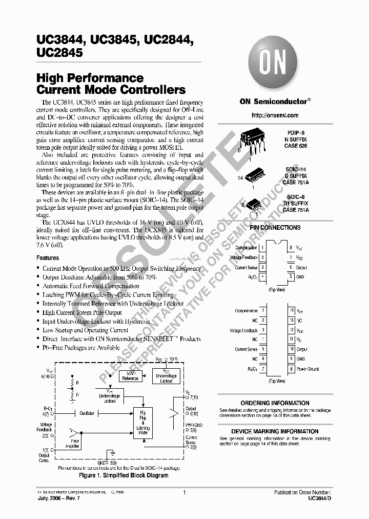 UC3844_1867610.PDF Datasheet Download --- IC-ON-LINE