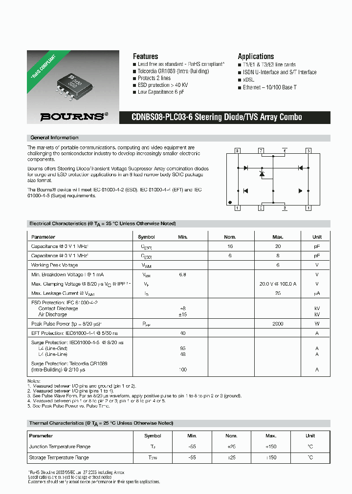 CDNBS08-PLC03-6_1739733.PDF Datasheet Download --- IC-ON-LINE