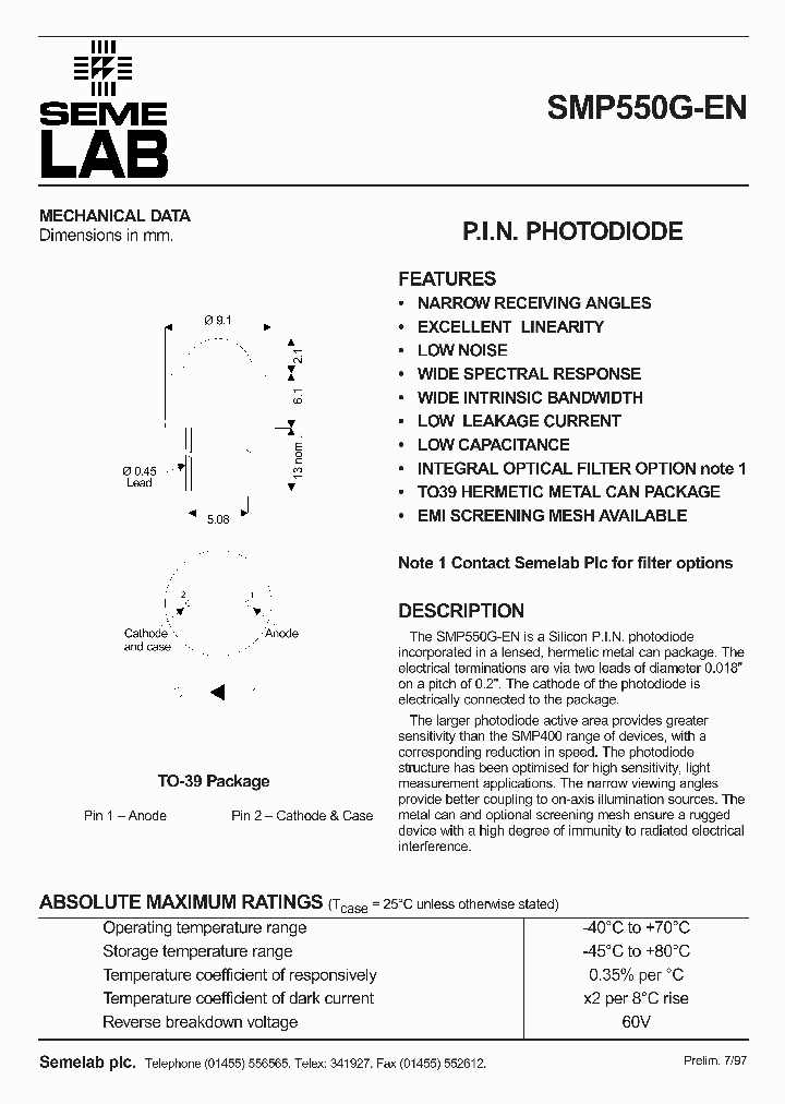 SMP550G-EN_1754377.PDF Datasheet Download --- IC-ON-LINE