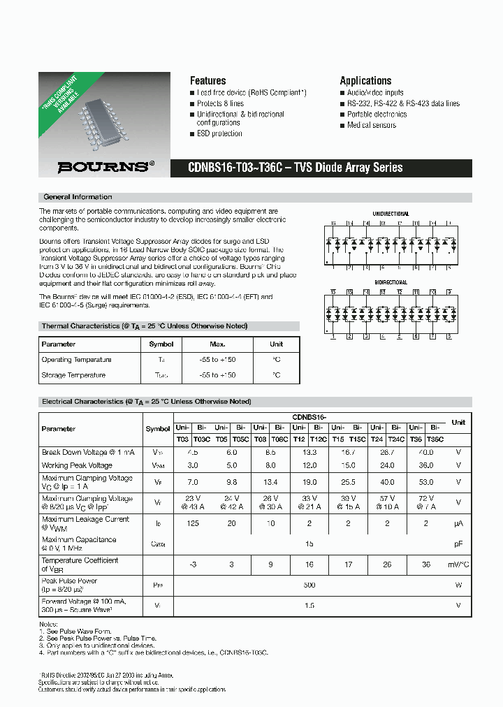 CDNBS16-T12_1788911.PDF Datasheet Download --- IC-ON-LINE