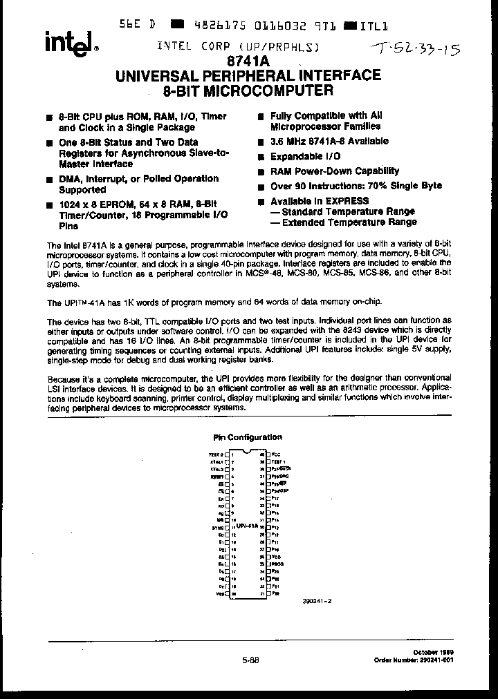 D8741A-8_1857533.PDF Datasheet Download --- IC-ON-LINE