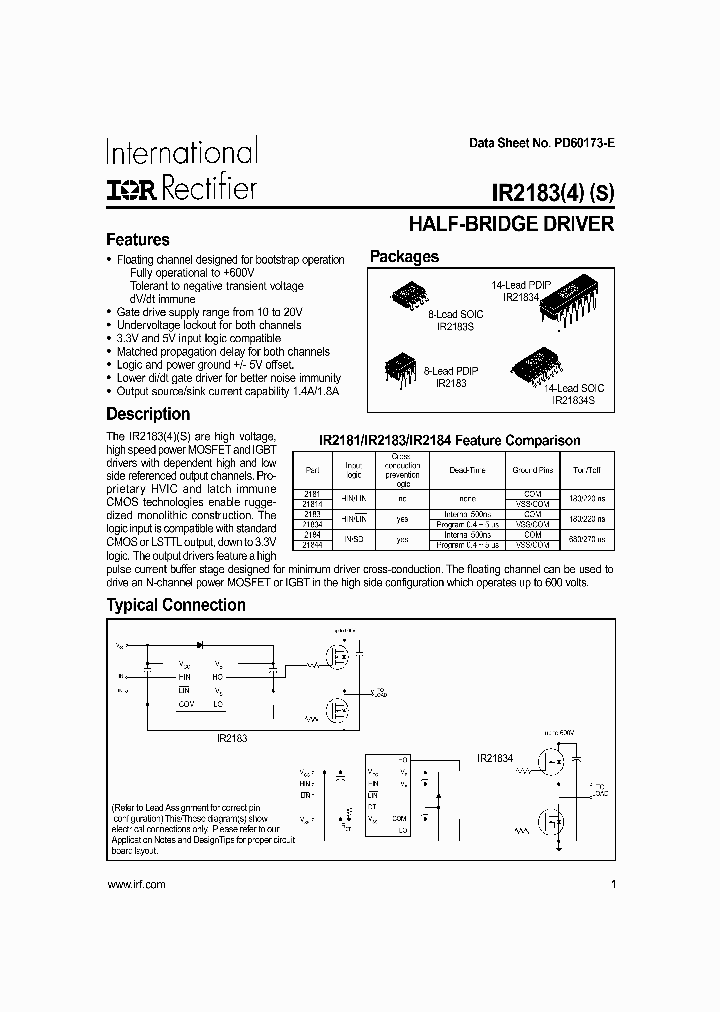 IR21834_1927877.PDF Datasheet Download --- IC-ON-LINE