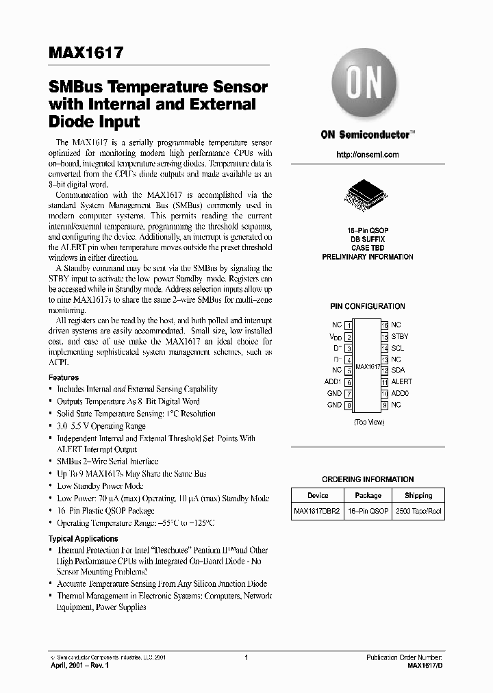 MAX1617-D_1938798.PDF Datasheet Download --- IC-ON-LINE