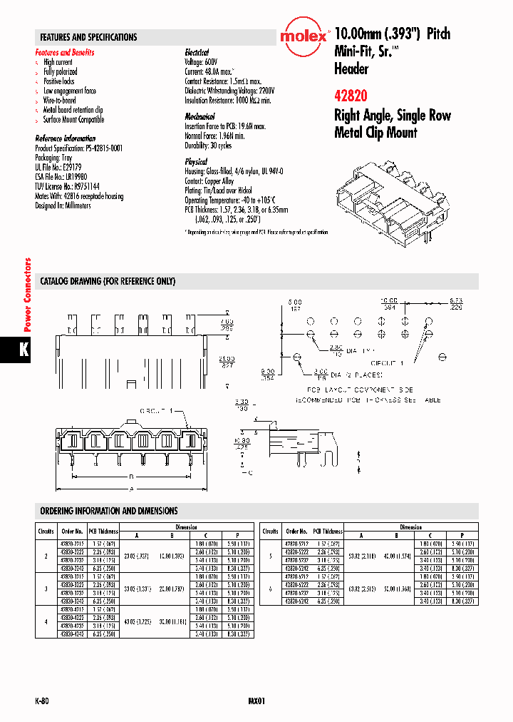 42820-4222_1902953.PDF Datasheet Download --- IC-ON-LINE