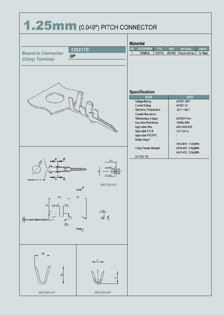 12521TS_1900988.PDF Datasheet Download --- IC-ON-LINE
