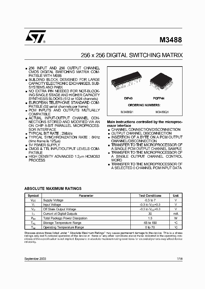 M3488_1973850.PDF Datasheet Download --- IC-ON-LINE