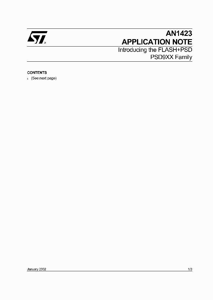 AN1423_2012741.PDF Datasheet Download --- IC-ON-LINE