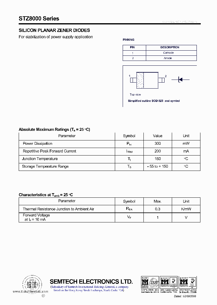 STZ8000_2011202.PDF Datasheet Download --- IC-ON-LINE