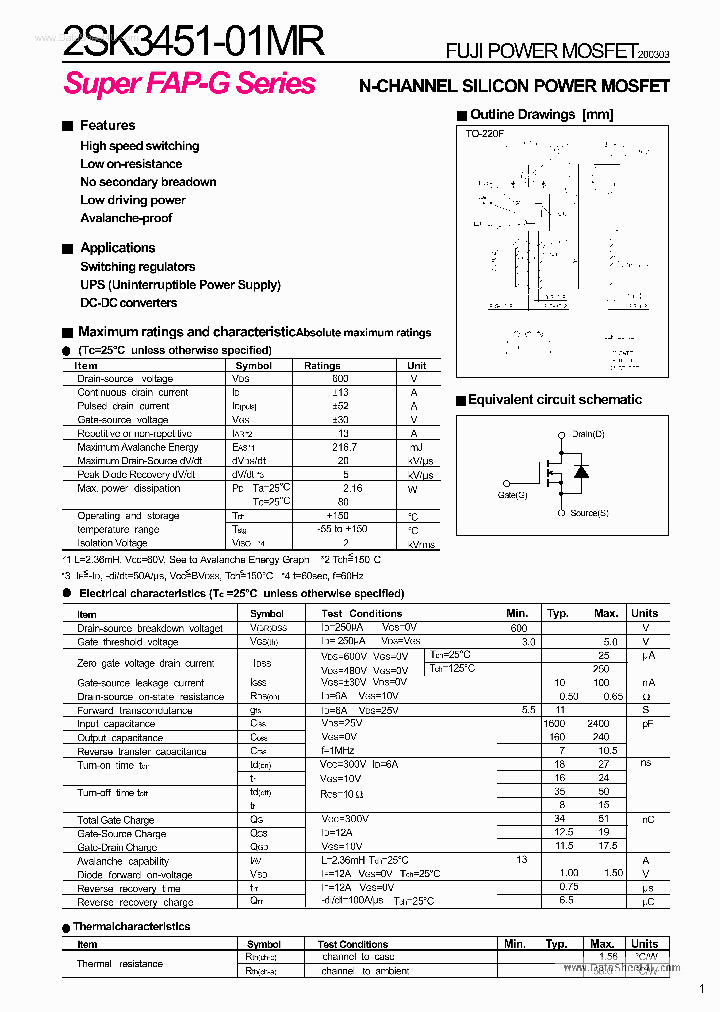 K3451_2082767.PDF Datasheet Download --- IC-ON-LINE