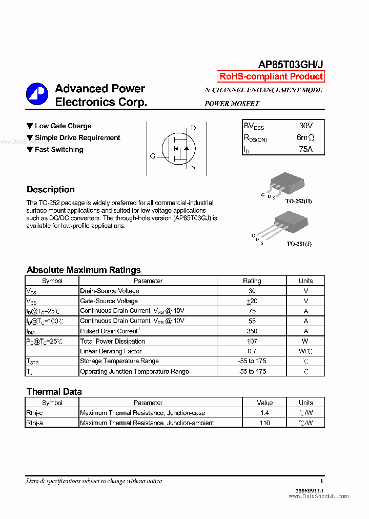 85T03GH_2087597.PDF Datasheet Download --- IC-ON-LINE