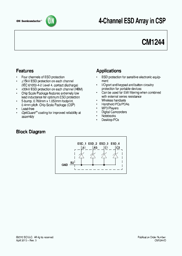 CM1244_2104957.PDF Datasheet Download --- IC-ON-LINE