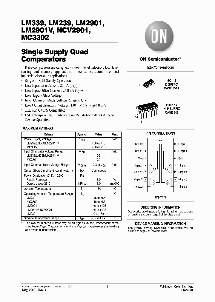 LM339-D_2179686.PDF Datasheet Download --- IC-ON-LINE
