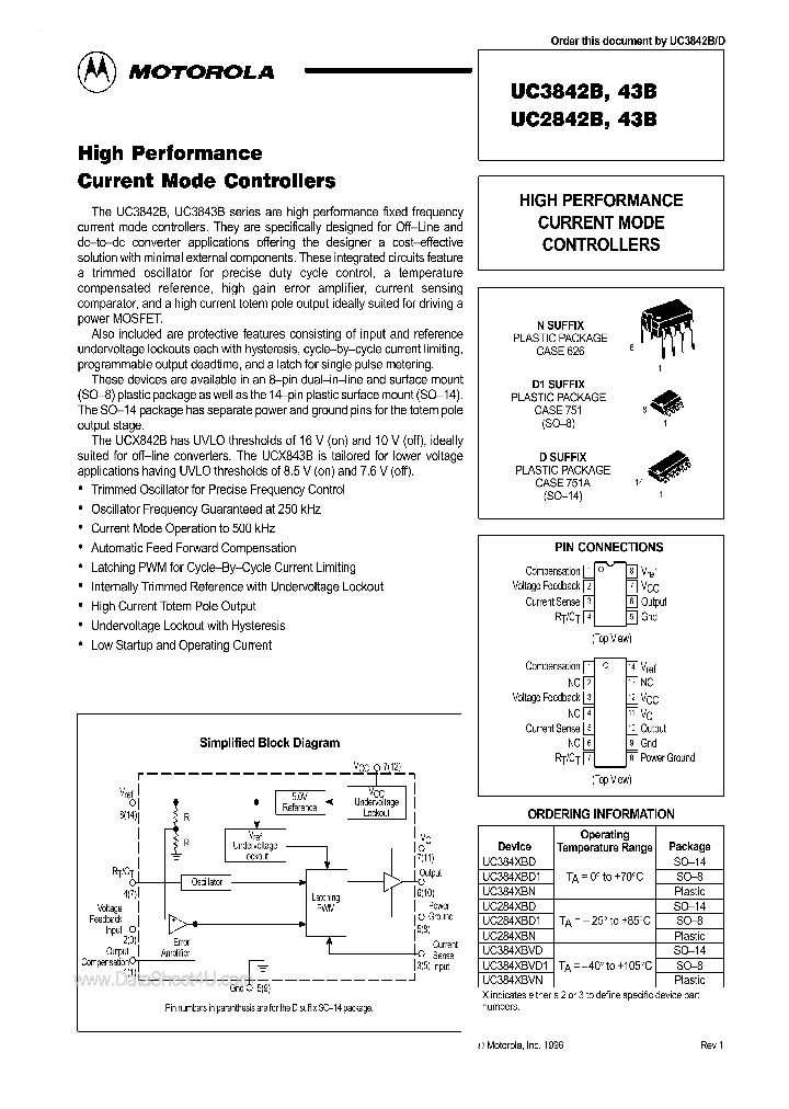 UC3843B_2238860.PDF Datasheet Download --- IC-ON-LINE