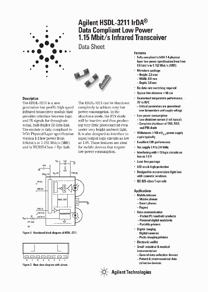 HSDL-3211-021_2467697.PDF Datasheet Download --- IC-ON-LINE