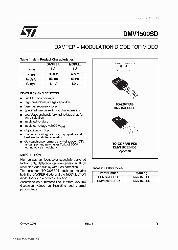 DMV1500SD_2714940.PDF Datasheet Download --- IC-ON-LINE
