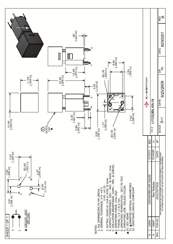 LP2S3BLKN-N_2760659.PDF Datasheet Download --- IC-ON-LINE