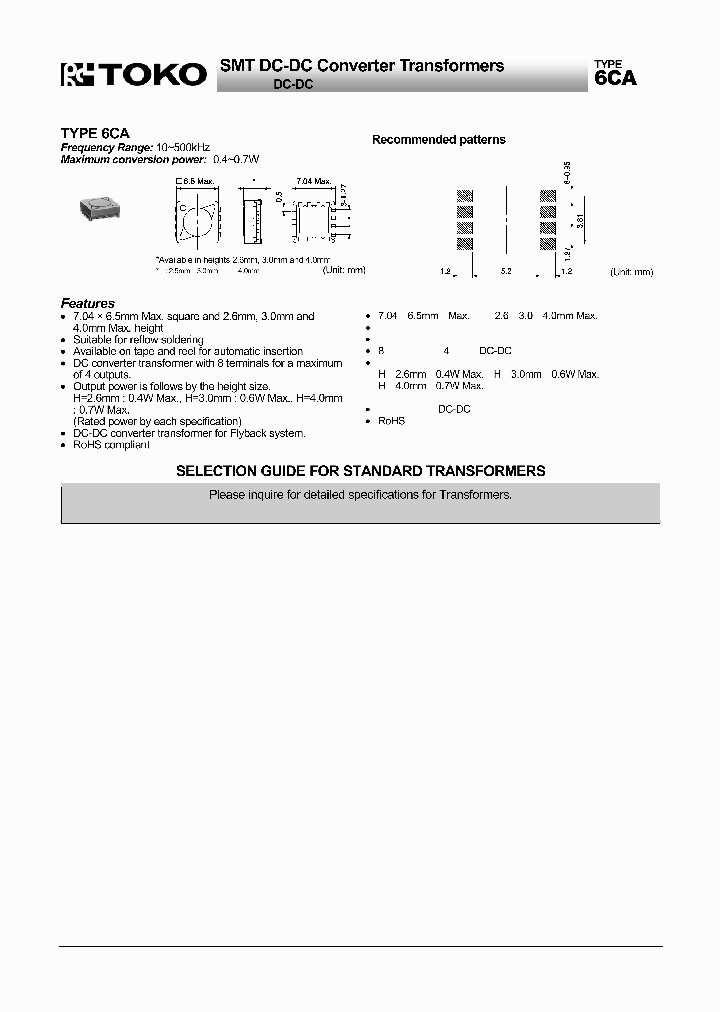 6CA_2774149.PDF Datasheet Download --- IC-ON-LINE