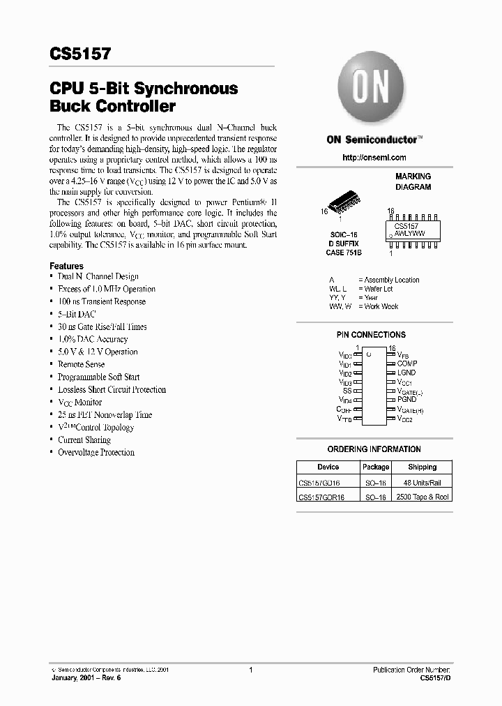 CS5157-D_2809178.PDF Datasheet Download --- IC-ON-LINE