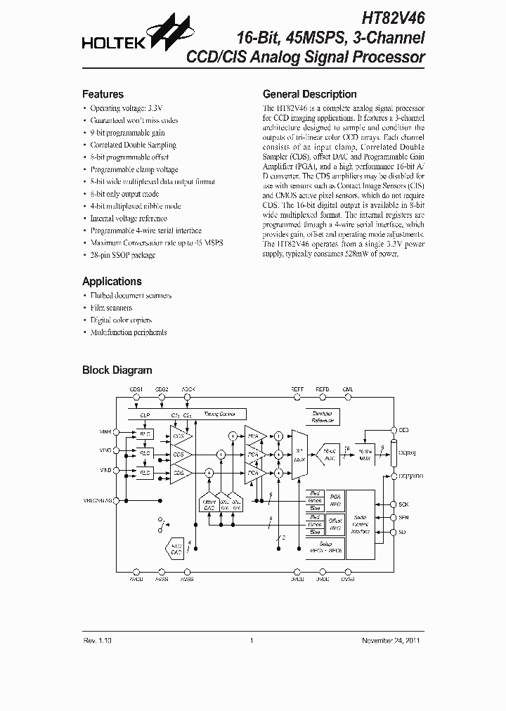 HT82V46_2967013.PDF Datasheet Download --- IC-ON-LINE