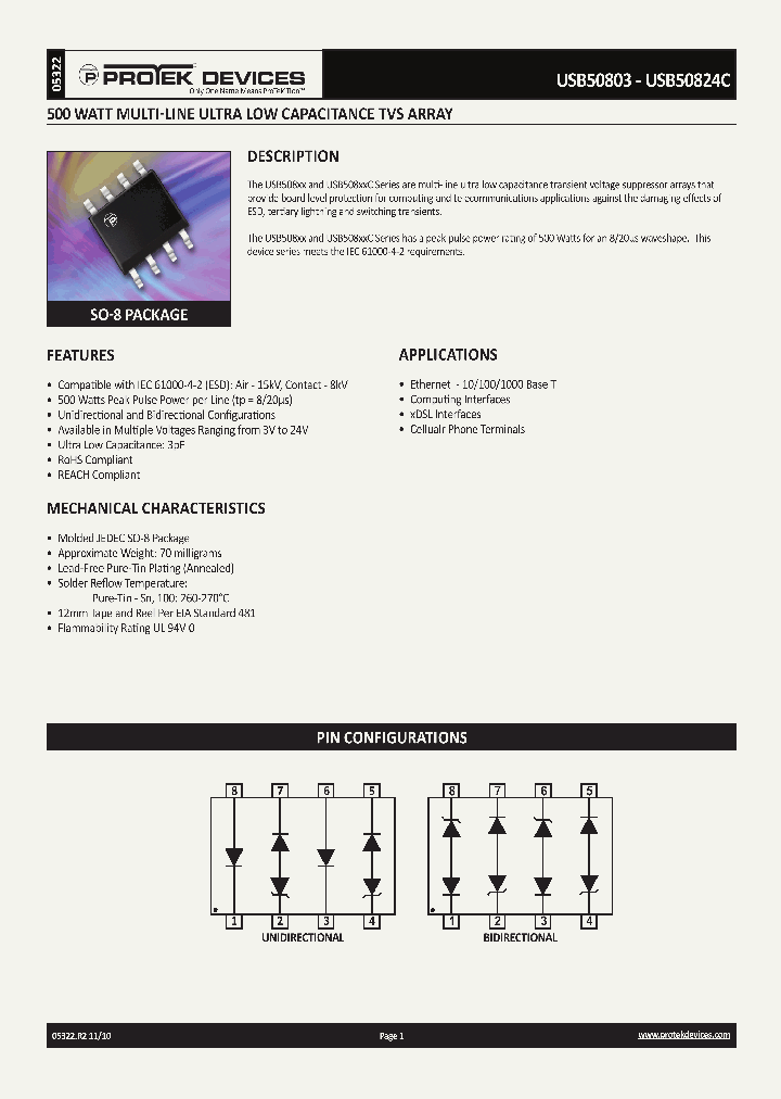 USB50805_3017901.PDF Datasheet Download --- IC-ON-LINE