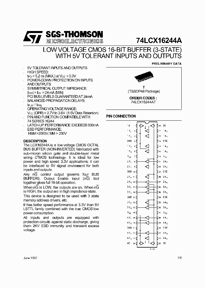 74LCX16244A_3033356.PDF Datasheet Download --- IC-ON-LINE