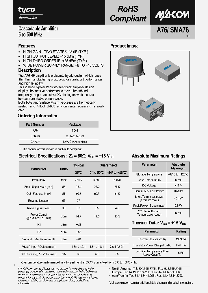 A76_3065041.PDF Datasheet Download --- IC-ON-LINE