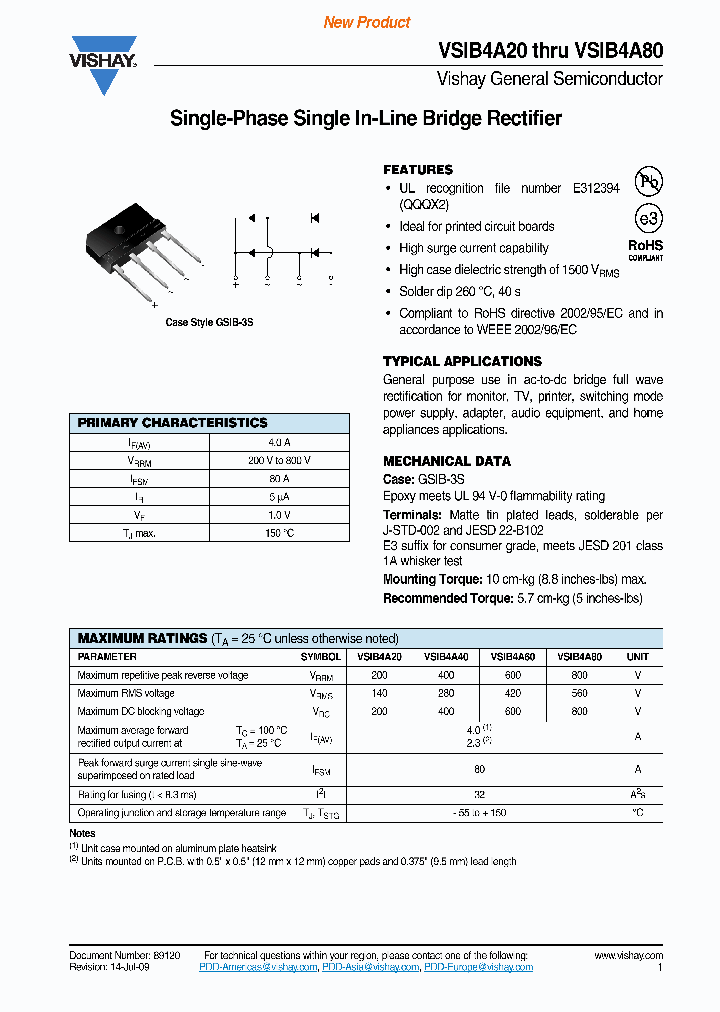VSIB4A60-E3-45_3083113.PDF Datasheet Download --- IC-ON-LINE