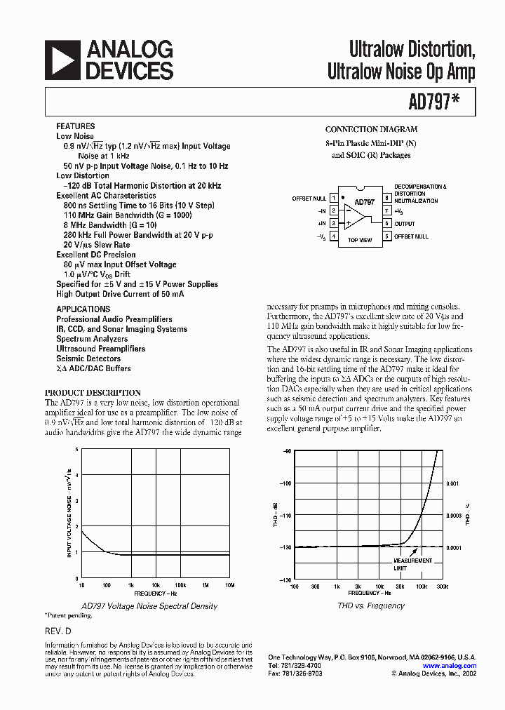 AD797_3098811.PDF Datasheet Download --- IC-ON-LINE