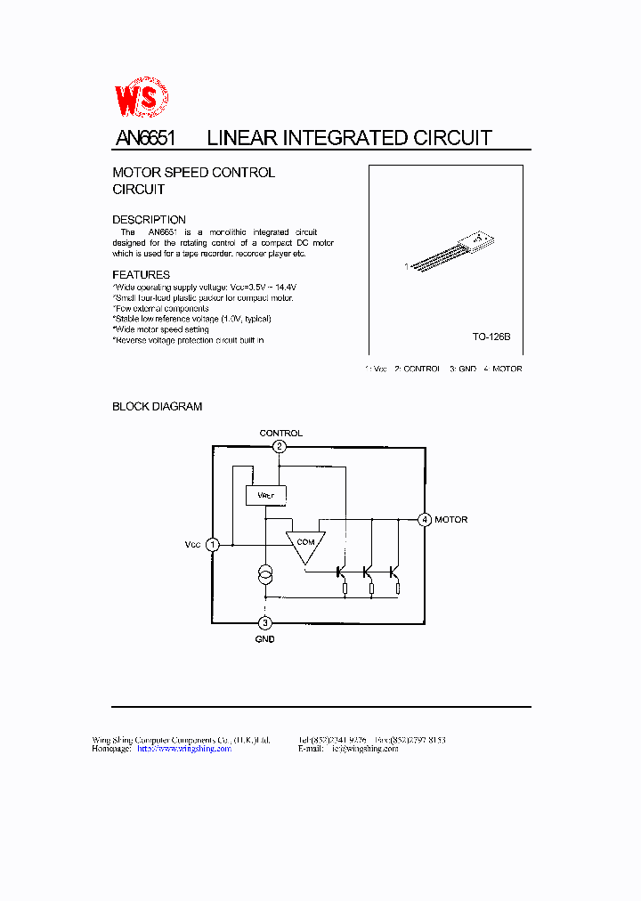 AN6651_3131240.PDF Datasheet Download --- IC-ON-LINE