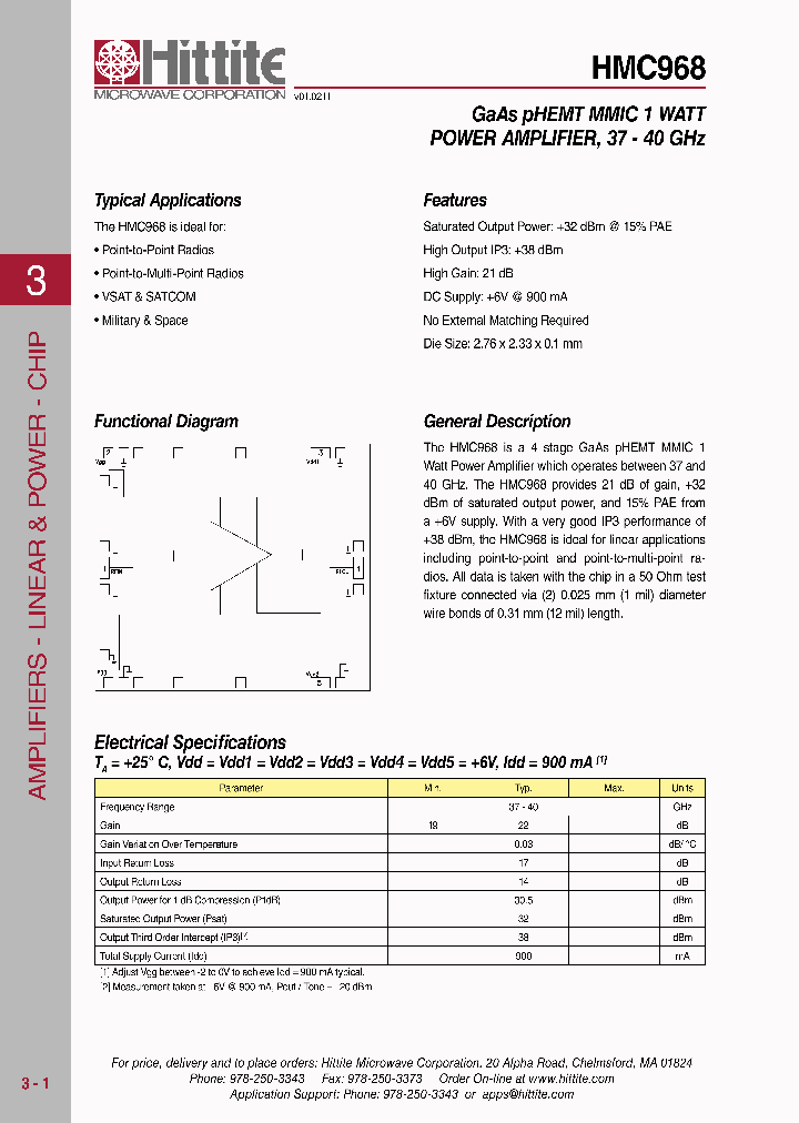 HMC9681103_3140662.PDF Datasheet Download --- IC-ON-LINE
