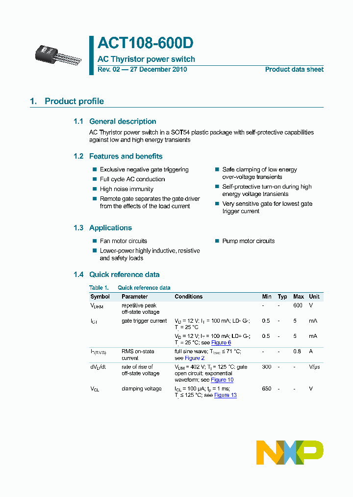 ACT108-600D_3239349.PDF Datasheet Download --- IC-ON-LINE