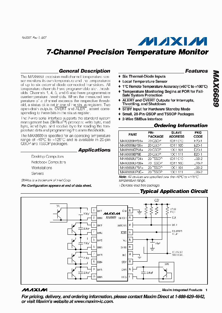 MAX668907_3276814.PDF Datasheet Download --- IC-ON-LINE
