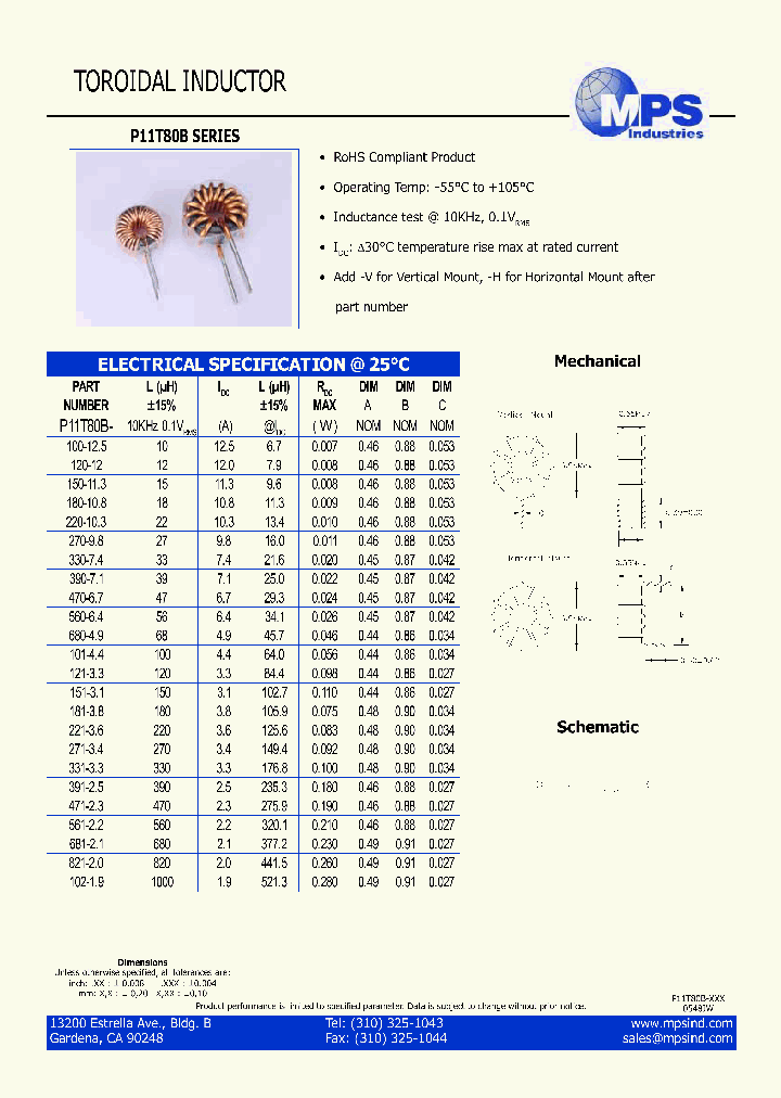 P11T80B-220-103_3284124.PDF Datasheet Download --- IC-ON-LINE