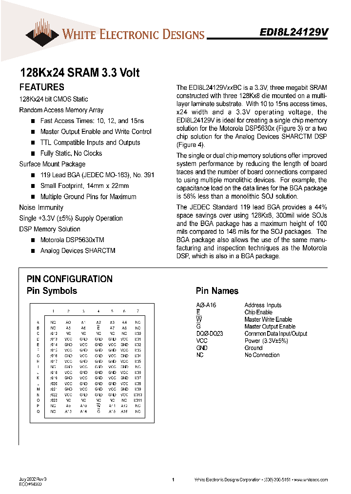 EDI8L24129V-BC_3298263.PDF Datasheet Download --- IC-ON-LINE