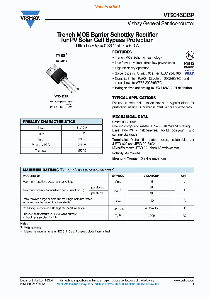 VT2045CBP-M3-4W_3328436.PDF Datasheet Download --- IC-ON-LINE