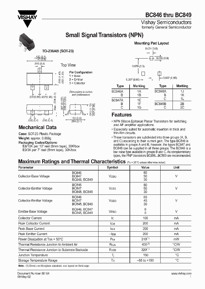 BC849BE9_3392817.PDF Datasheet Download --- IC-ON-LINE