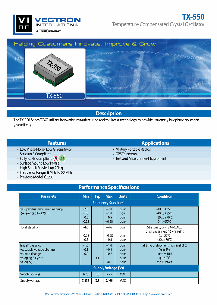 TX-550_3473348.PDF Datasheet Download --- IC-ON-LINE
