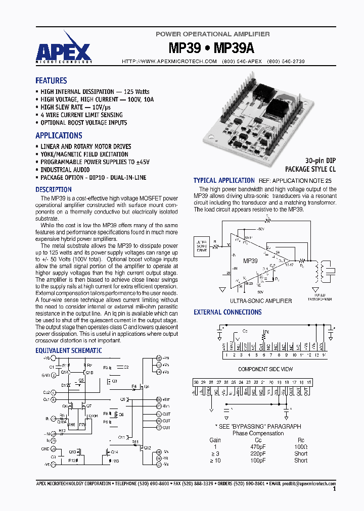 MP39_3491095.PDF Datasheet Download --- IC-ON-LINE