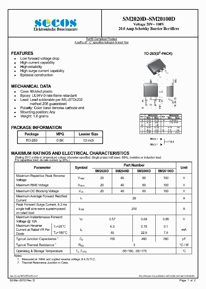 SM20100D_3534892.PDF Datasheet Download --- IC-ON-LINE