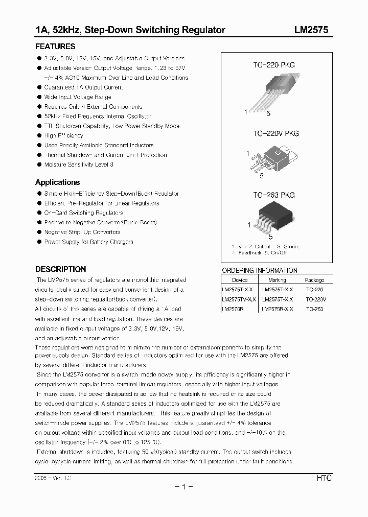 LM2575_3535242.PDF Datasheet Download --- IC-ON-LINE